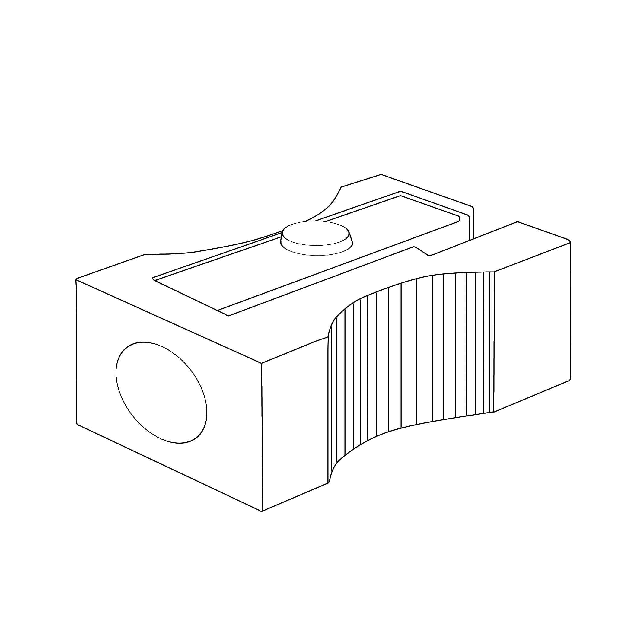 Pencil sharpener (outline) - ibisPaint