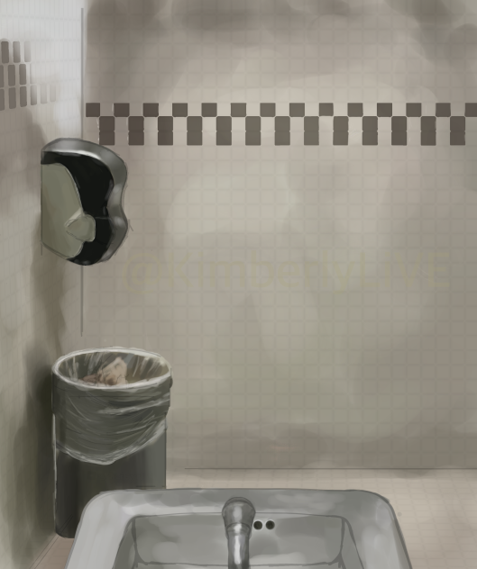 School bathroom - ibisPaint