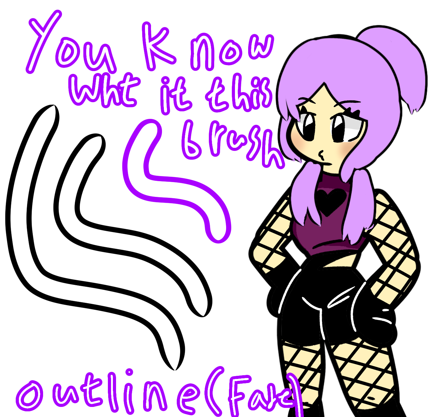 Outline fade 👍 - ibisPaint