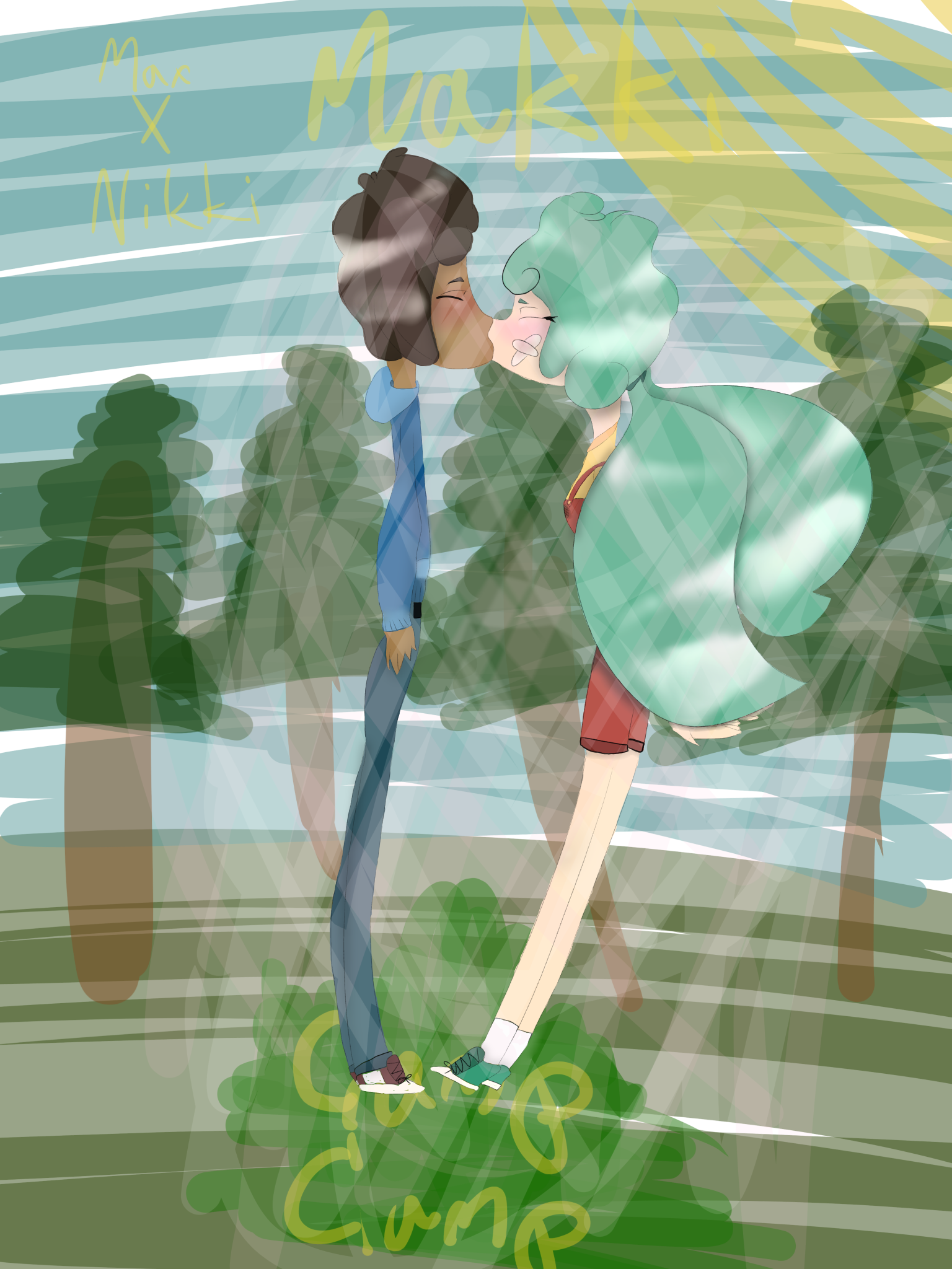 Makki (Max x Nikki) (Camp Camp) - ibisPaint