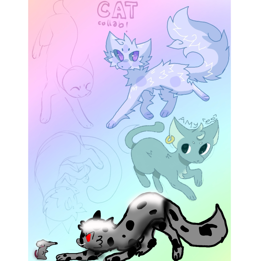 cat collab yippie - ibisPaint