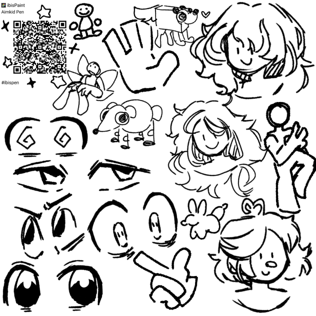 doodles with this brush - ibisPaint
