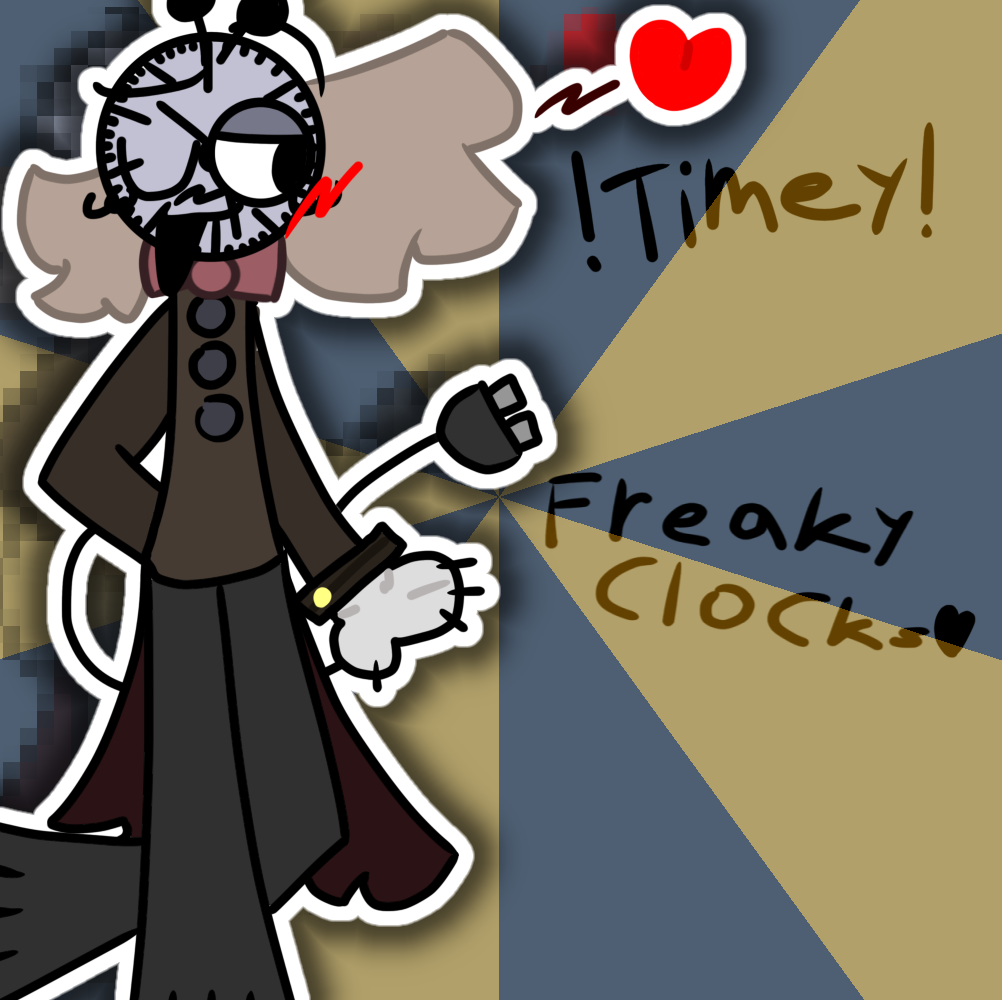 MY DANDY’S WORLD OC!! (Timey the Clock) - ibisPaint