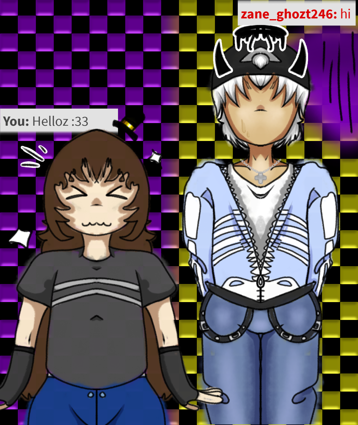 Purple And Yellow Duo - ibisPaint