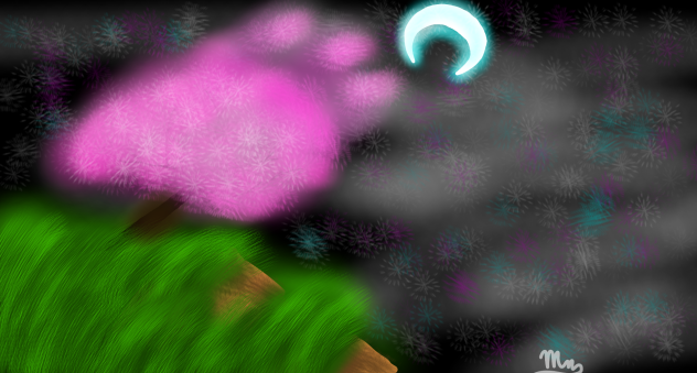 sakura tree (cherry blossom) - ibisPaint