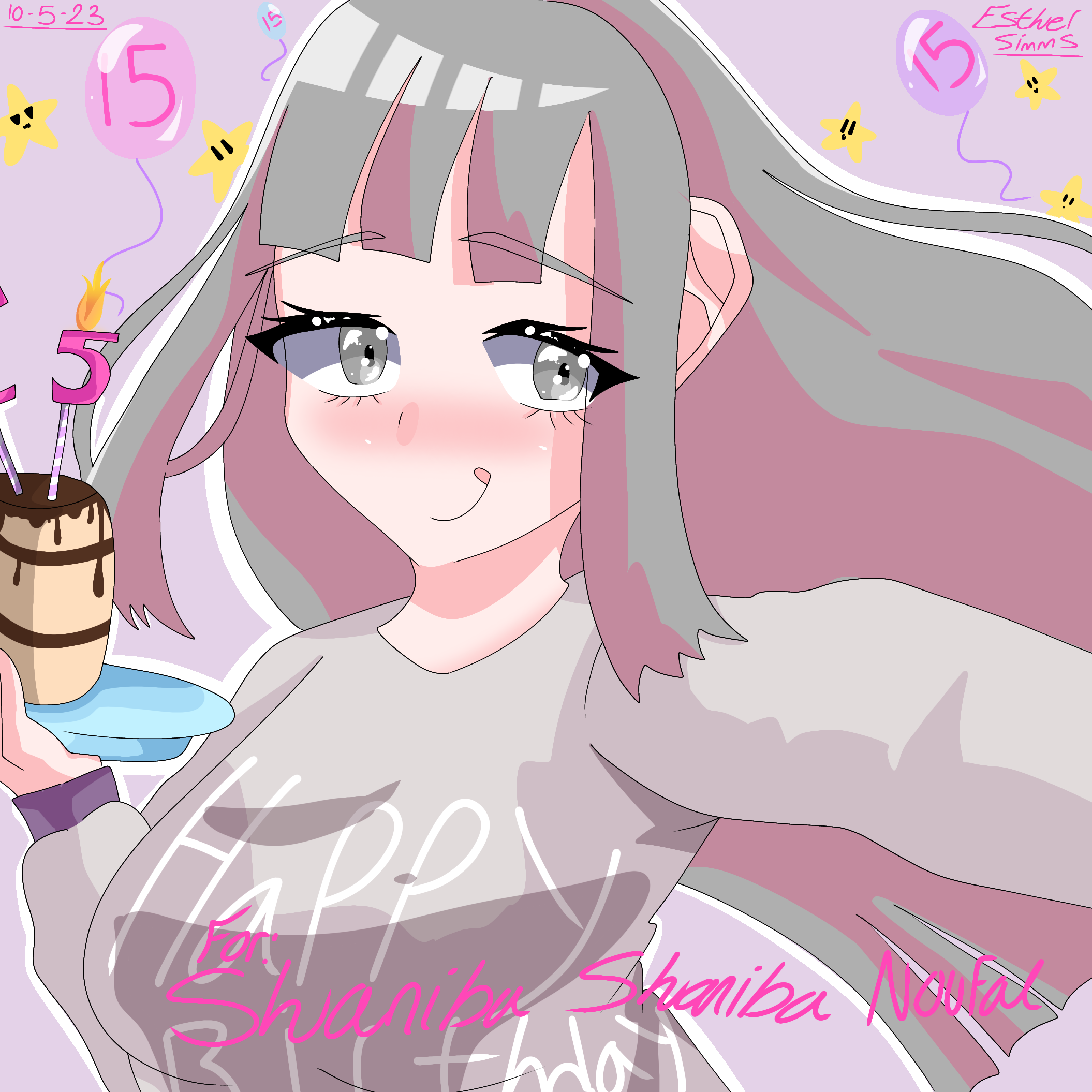 For Shaniba Shaniba Noufal [Bday gift] - ibisPaint