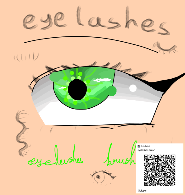 Eyelashes brush - ibisPaint