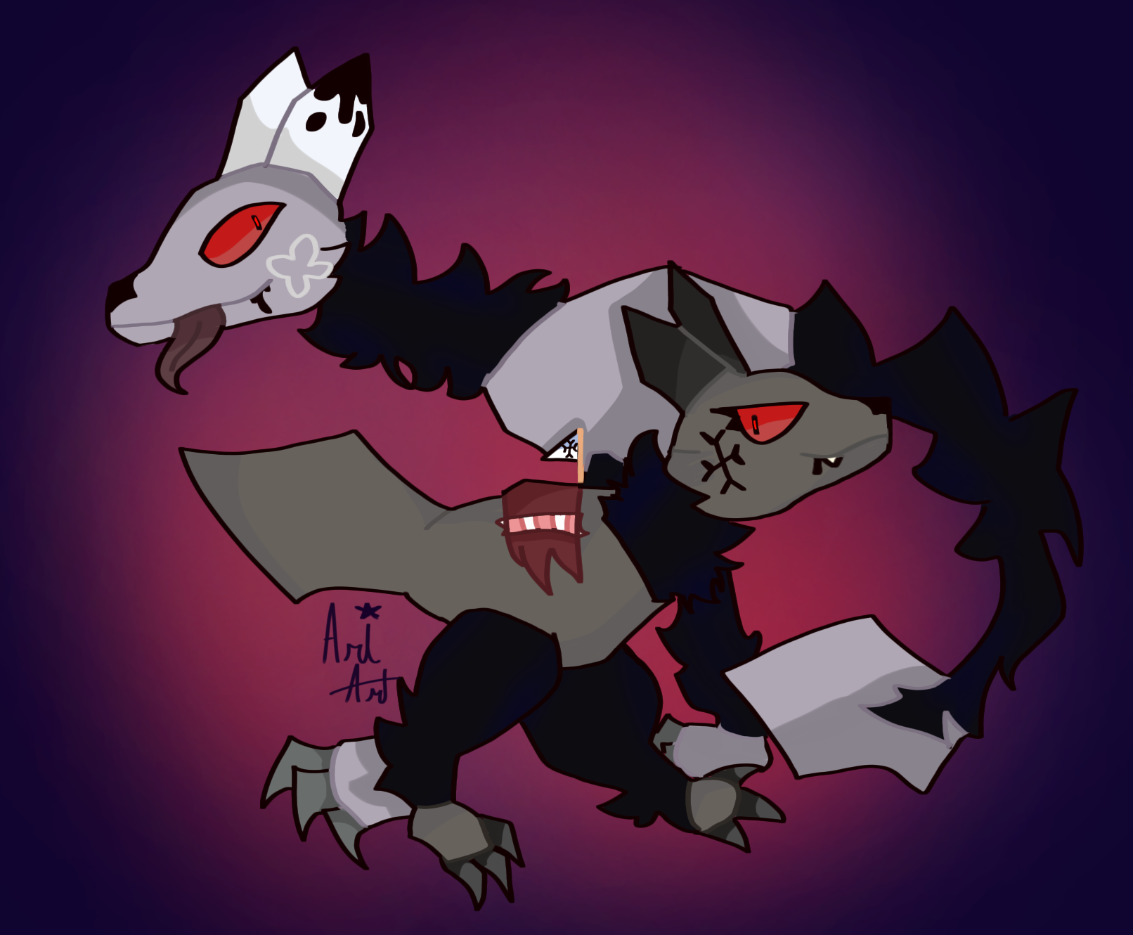 Twisted Pebble and Coal - ibisPaint