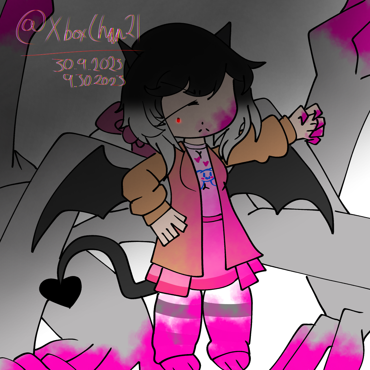 Stoopid Gacha OC edit (Blood warning) - ibisPaint