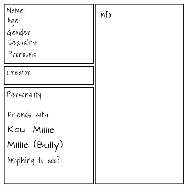 The Mainframe entry sheet - ibisPaint
