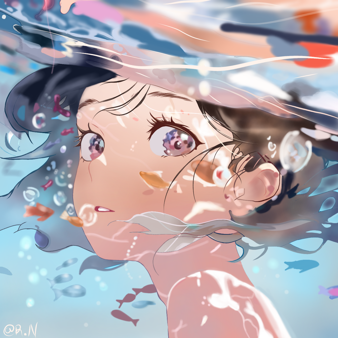 Ocean eyes OC - ibisPaint