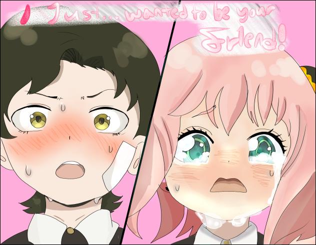 Damian x Anya-apologize scene - ibisPaint