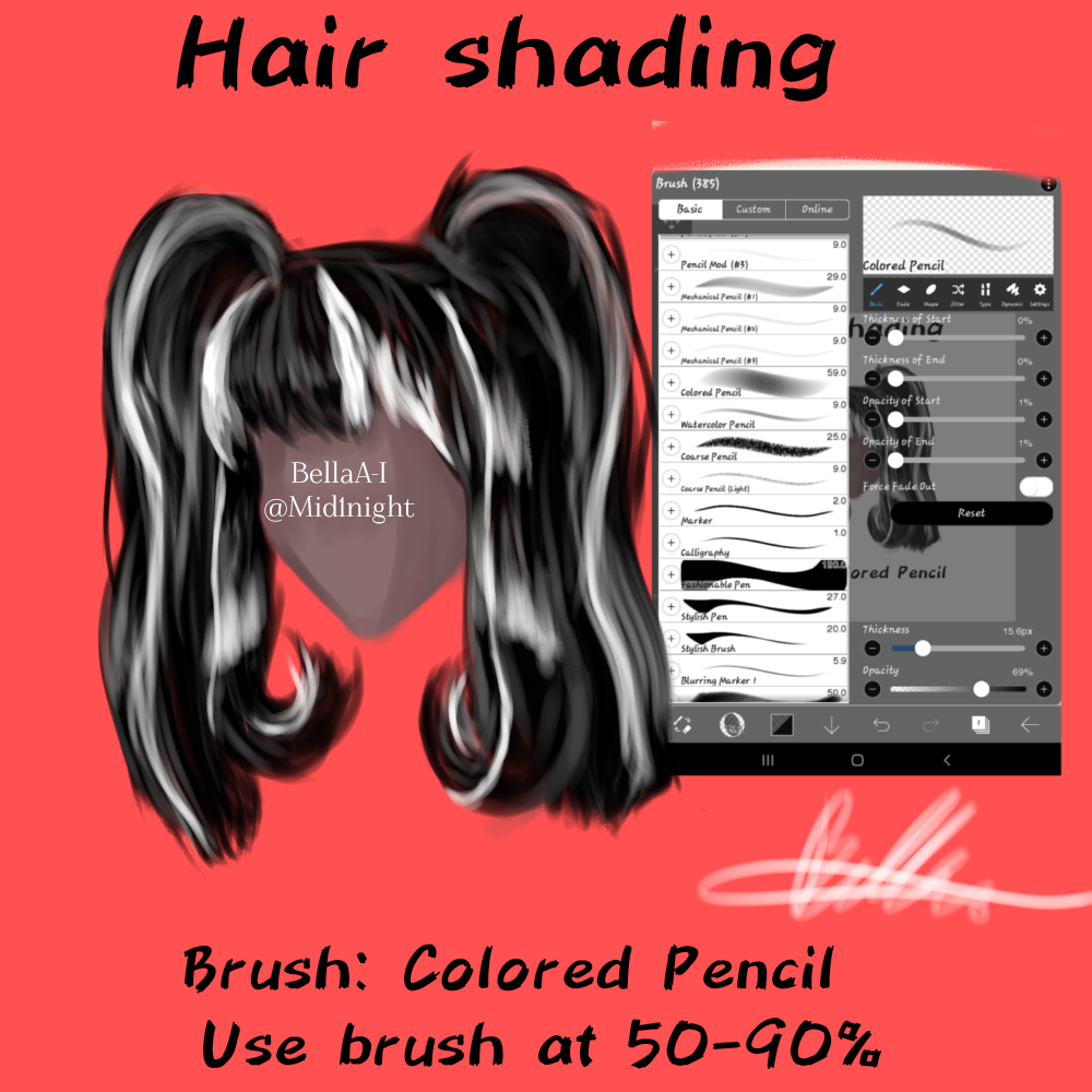 Hair Shading - ibisPaint