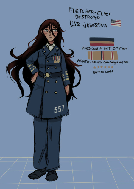 USS Johnston (DD-557) - ibisPaint