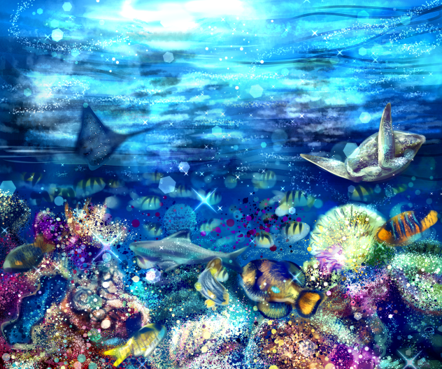 Glittering Coral Reef - ibisPaint