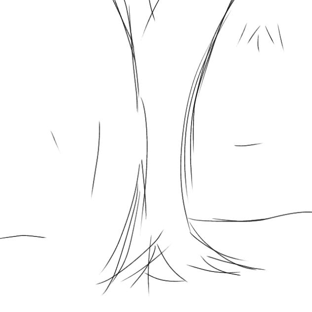 obi falling out of a tree - ibisPaint