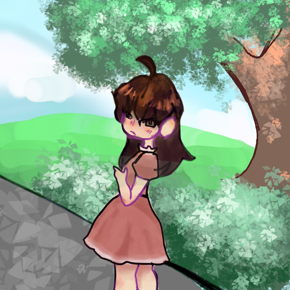 girl at the park - ibisPaint