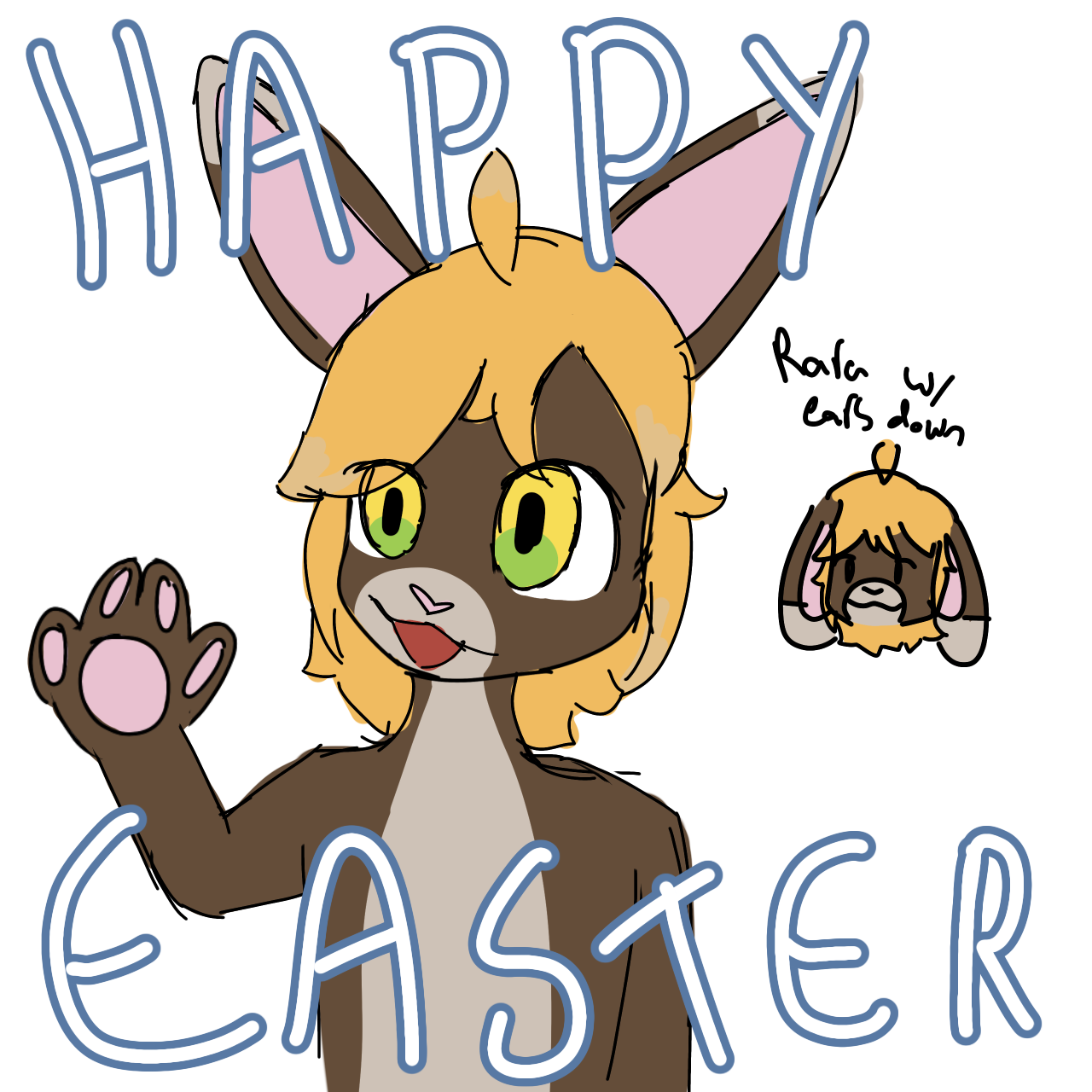 Rara Says Happy Easter! - ibisPaint