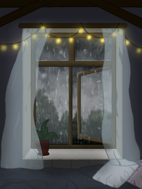 Rainy evening ☔ - ibisPaint