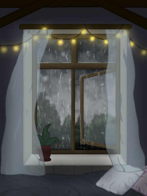 Rainy evening ☔ - ibisPaint