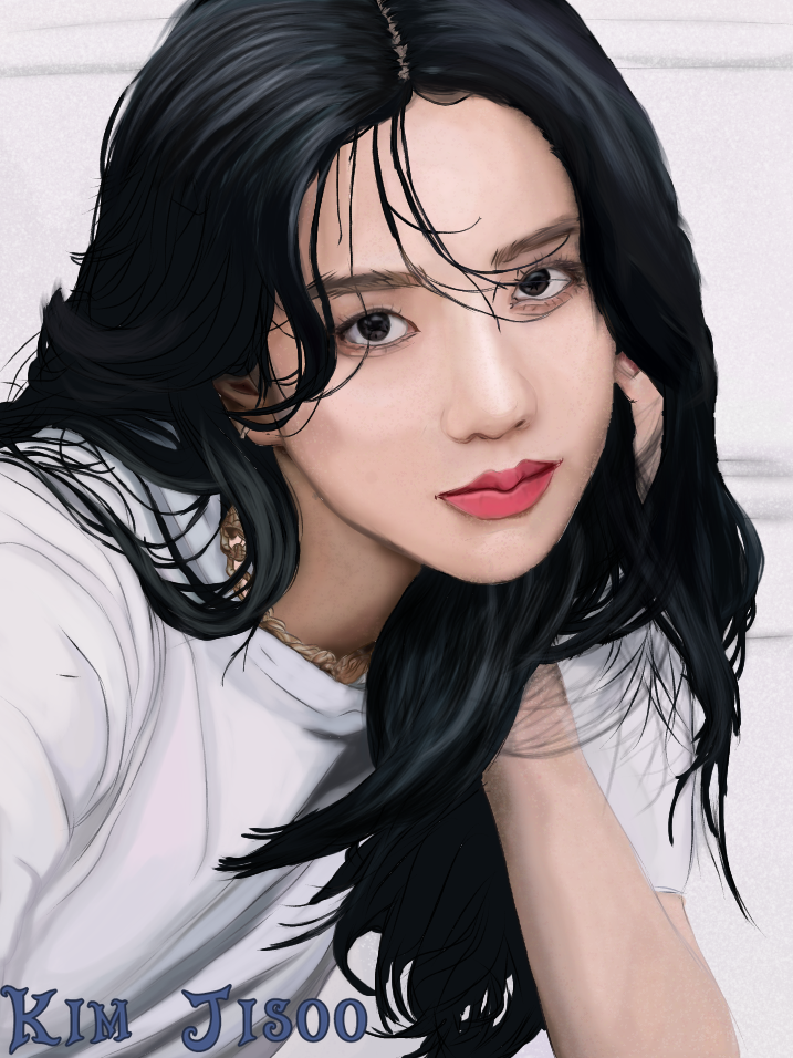 Portrait Semi-Realiste Kim Jisoo. - ibisPaint