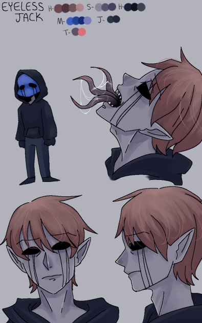 Eyeless Jack color palette - ibisPaint
