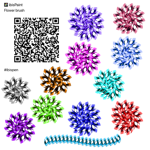 Flower brush 🌺💕 - ibisPaint