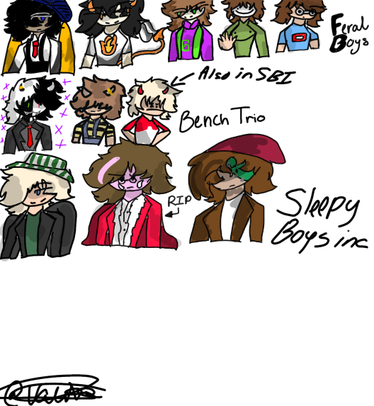Some dsmp groups - ibisPaint