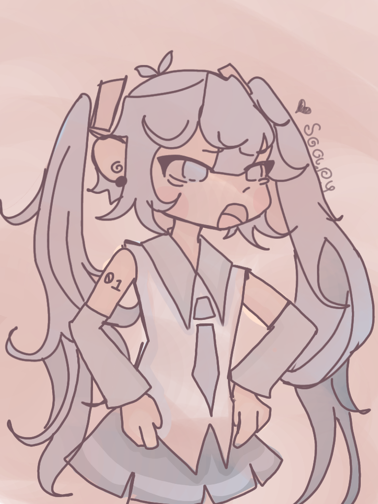 Basic miku fanart - ibisPaint