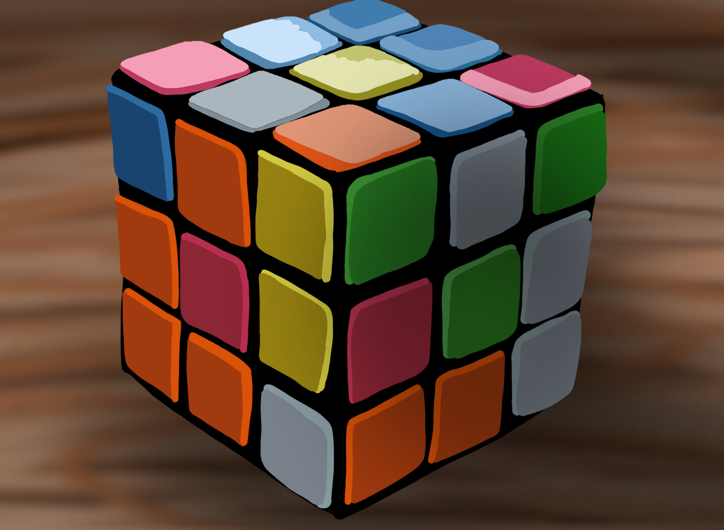 Rubik’s cube - ibisPaint