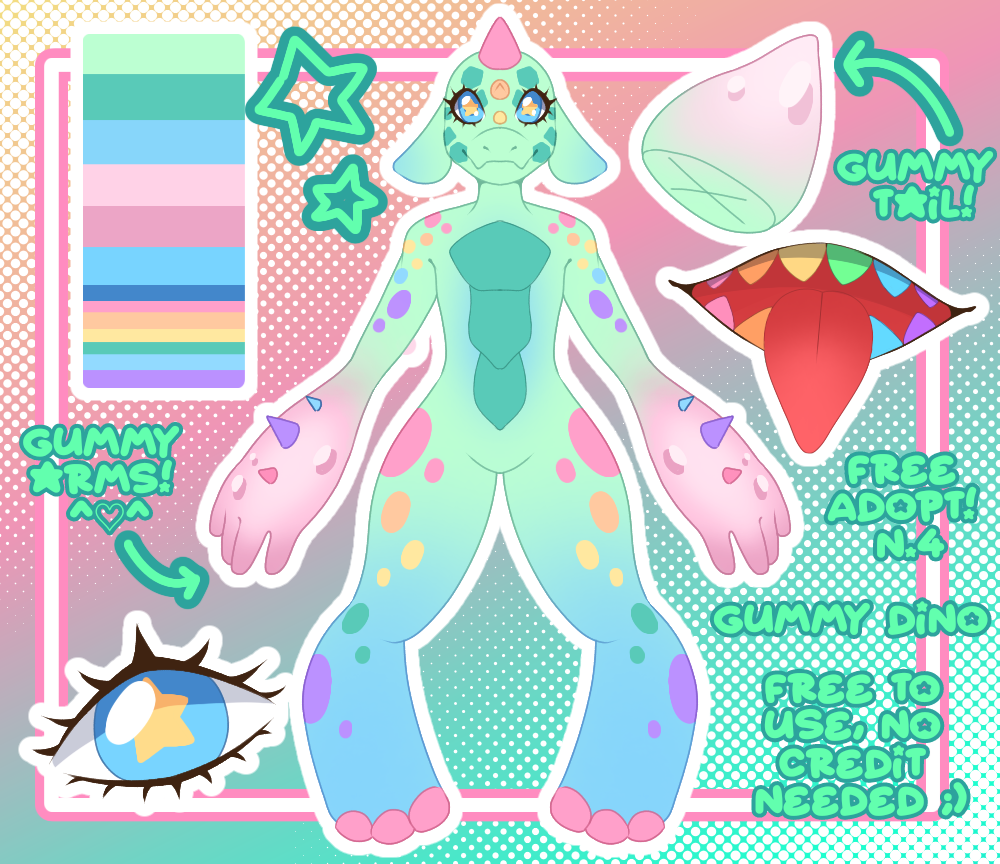Free Adopt ! ♡ ~ Gummy Dino - ibisPaint