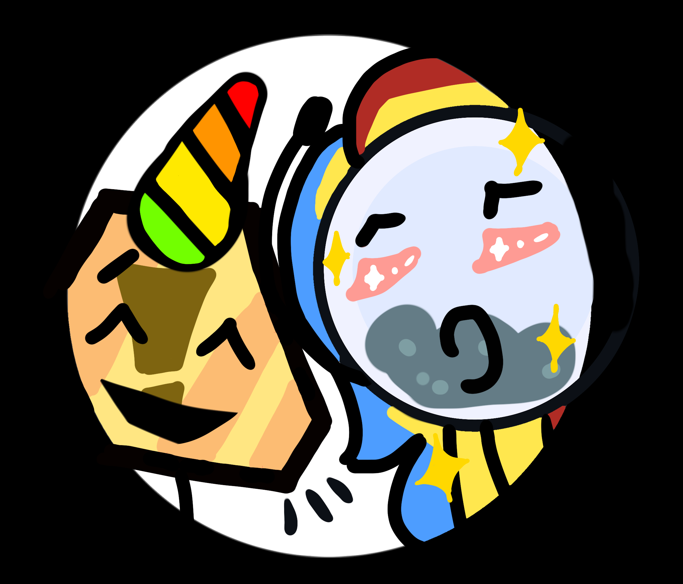 Stoner and Traffie pfp - ibisPaint