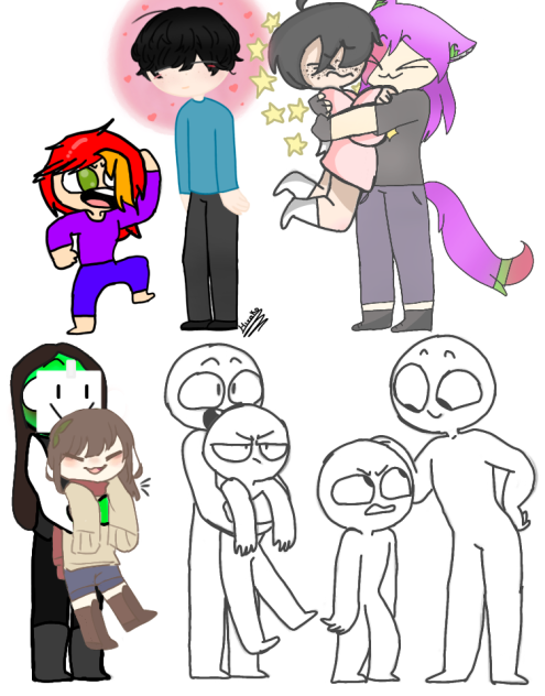 Short and tall people collab - ibisPaint