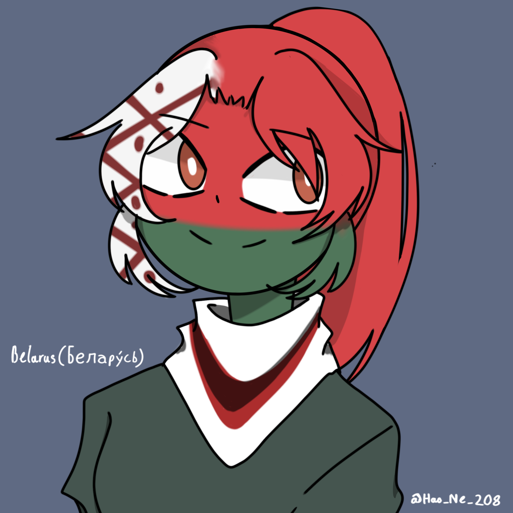 Redraw Belarus (Countryhumans) - ibisPaint