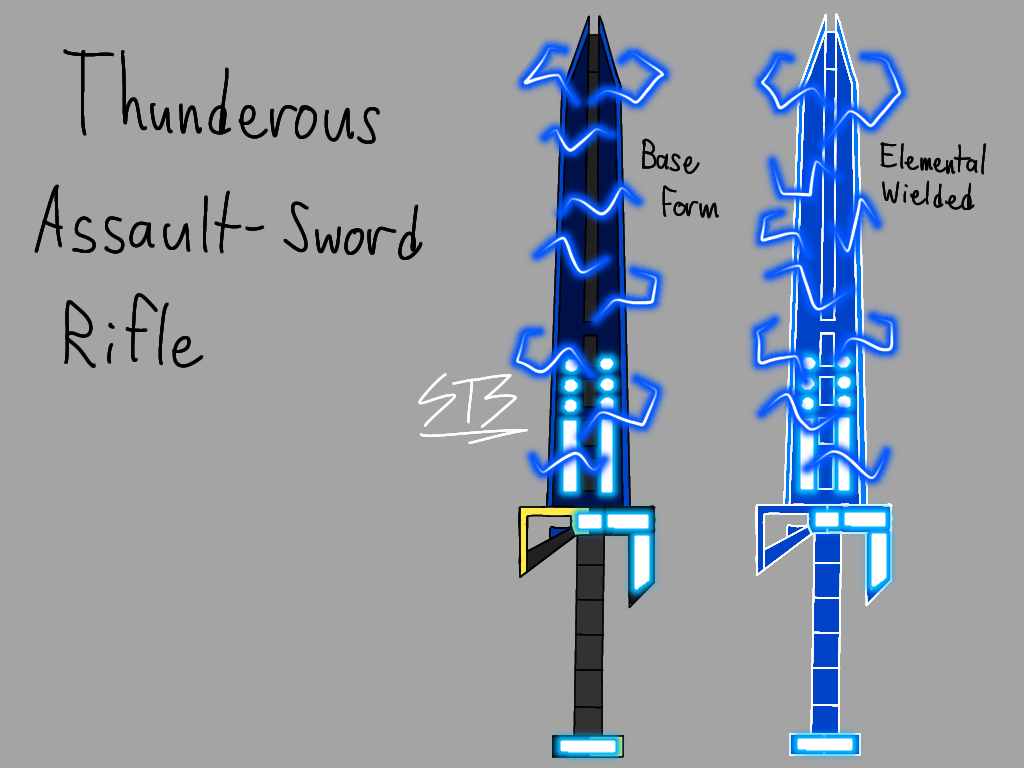Thunderous Assault-Sword Rifle - ibisPaint