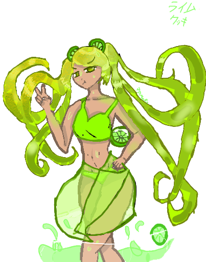 Lime Cookie from Cookie run - ibisPaint