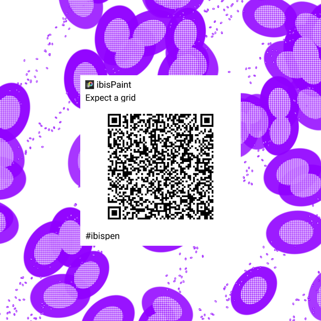 Expect a grid QR Code - ibisPaint