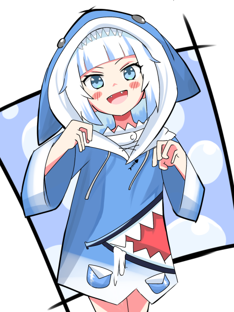 Shinonome shark(Nichijou) - ibisPaint