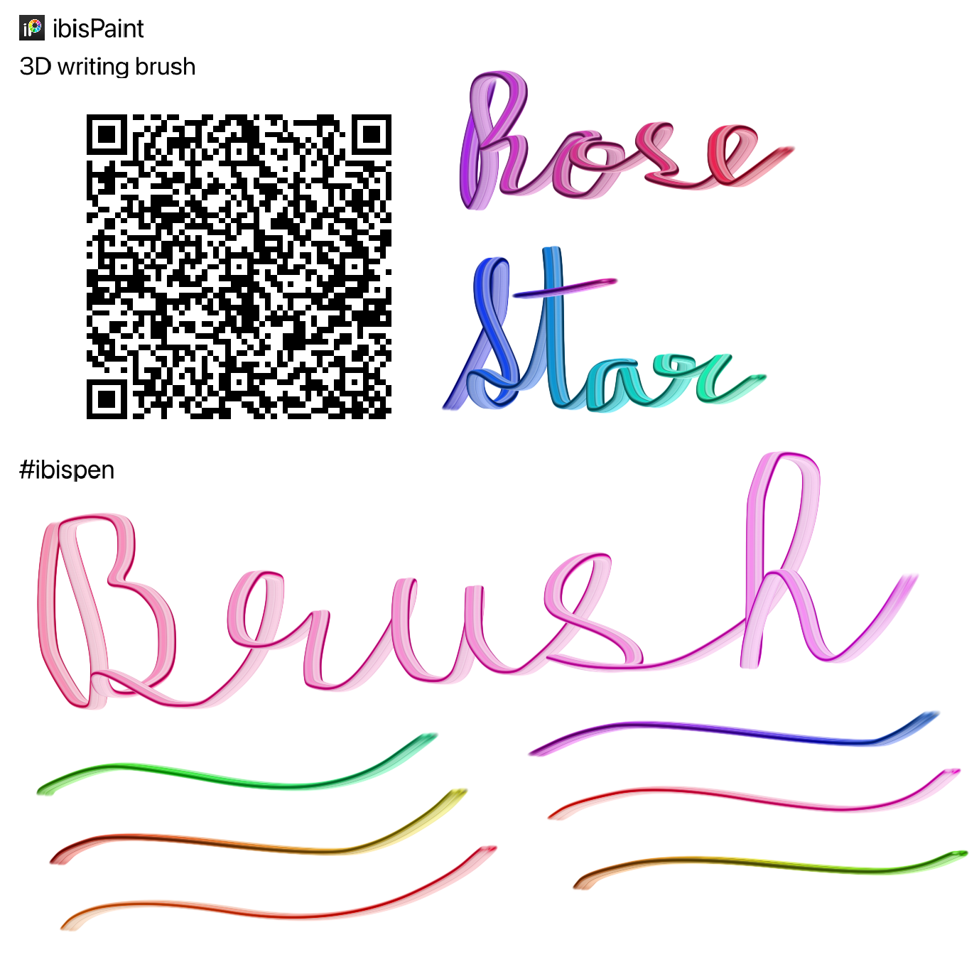3D writing brush 🏻💕 - ibisPaint
