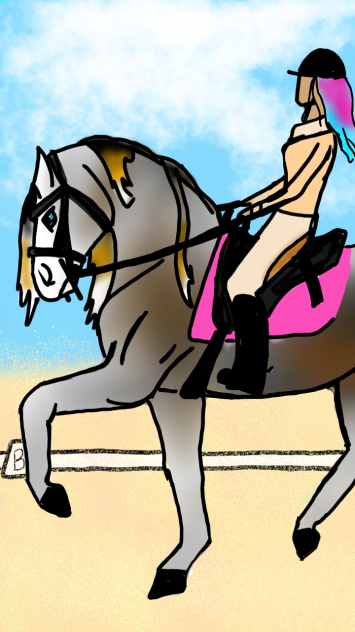 dressage horse - ibisPaint