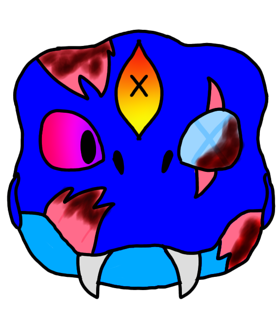 Dino mask design - ibisPaint