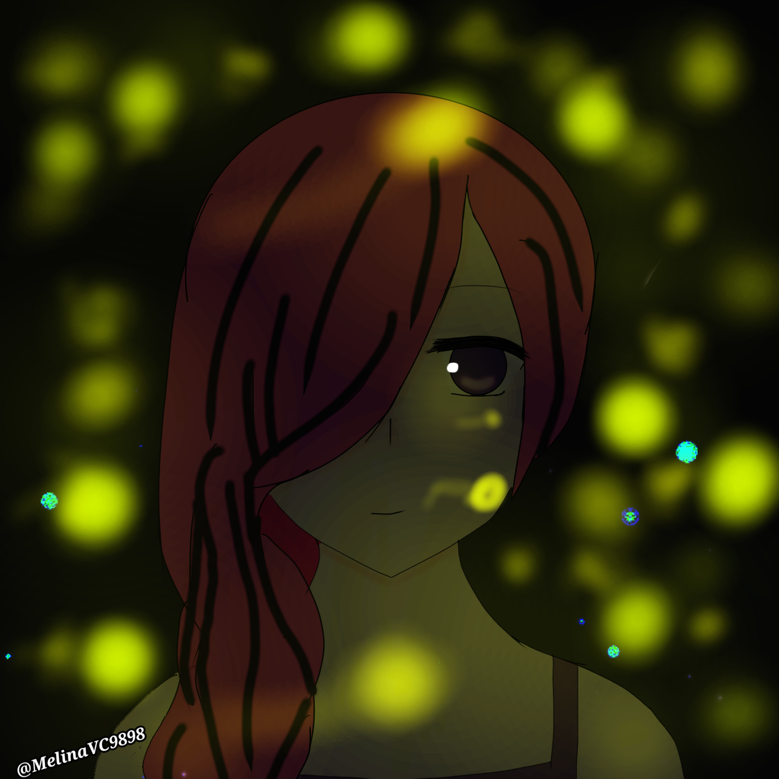 A luz de luciérnagas - ibisPaint