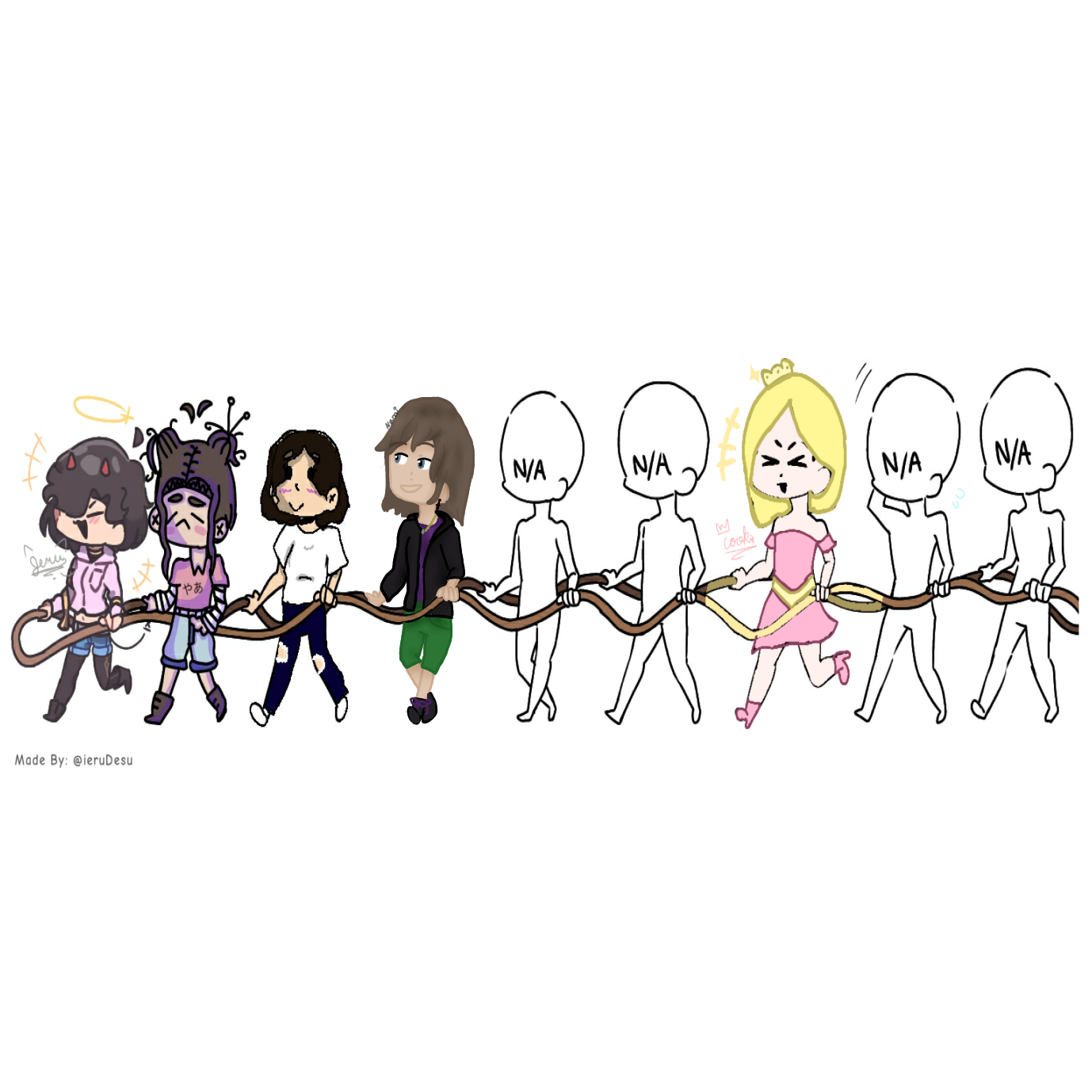 Walking with the rope - ibisPaint