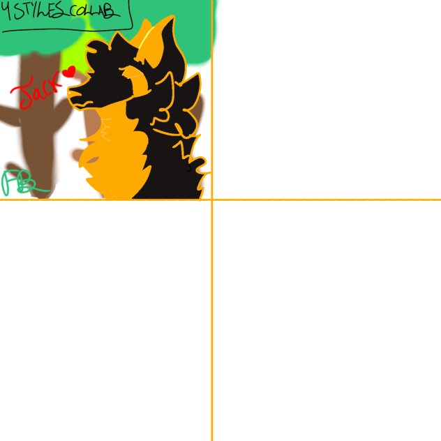 4 styles collab - ibisPaint