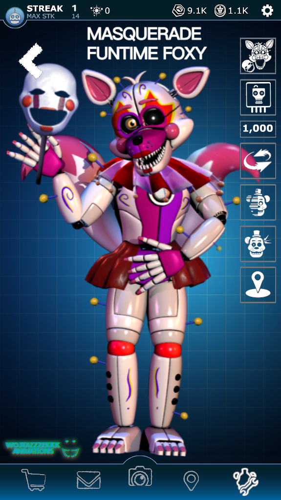 Masquerade Funtime Foxy work shop - ibisPaint