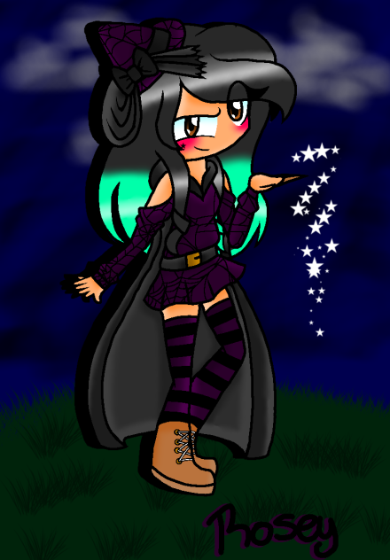 Speedpaint Rosey as a witch - ibisPaint