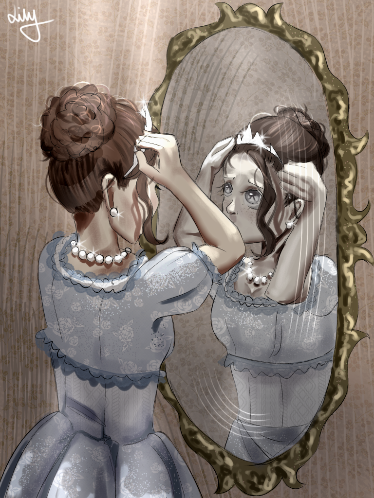First attempt on mirror perspective - ibisPaint
