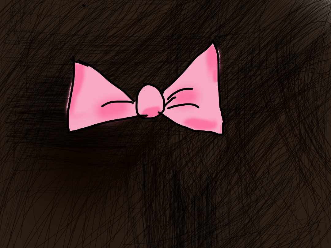 Bow on someone hair - ibisPaint