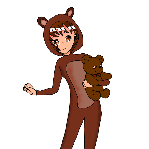 cute bear girl - ibisPaint