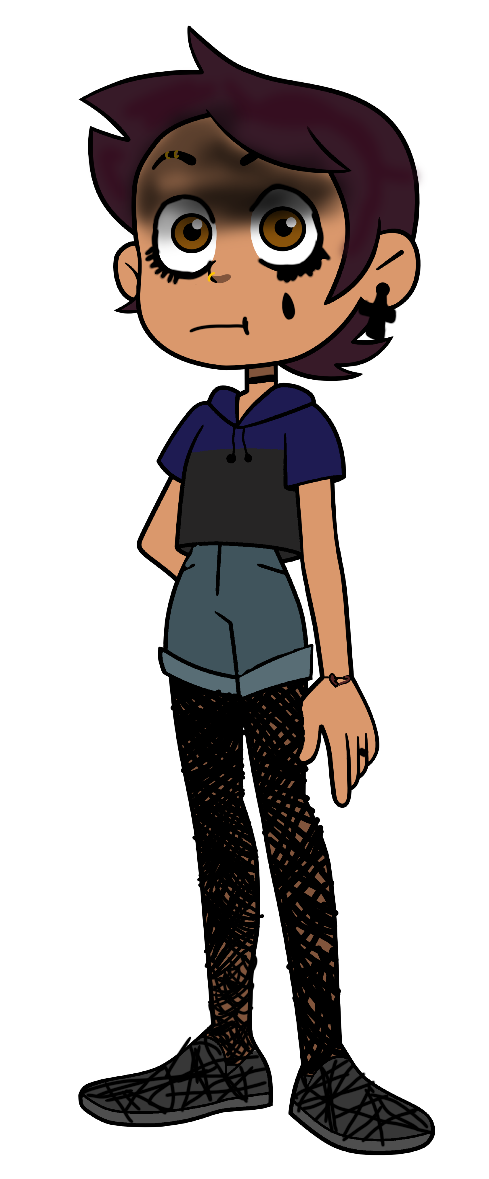 emo luz 💅🌑😢😢⛓️🔗🔗⛓️🖤🖤 - ibisPaint